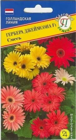 Гербера Джеймсона F1 Смесь 5 шт, Семена Престиж