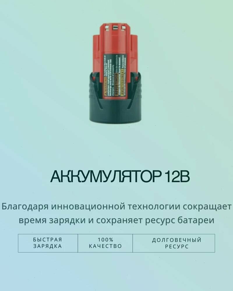 Аккумулятор для Milwaukee M12DE