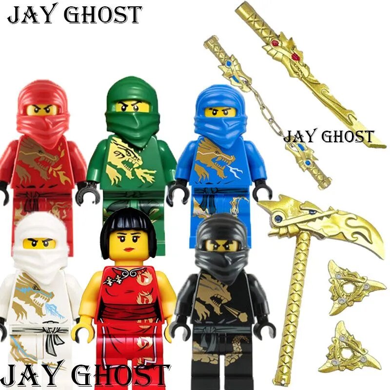 Набор минифигурок Ниндзяго Ниндзя Мастера кружитцу Совместимый конструктор