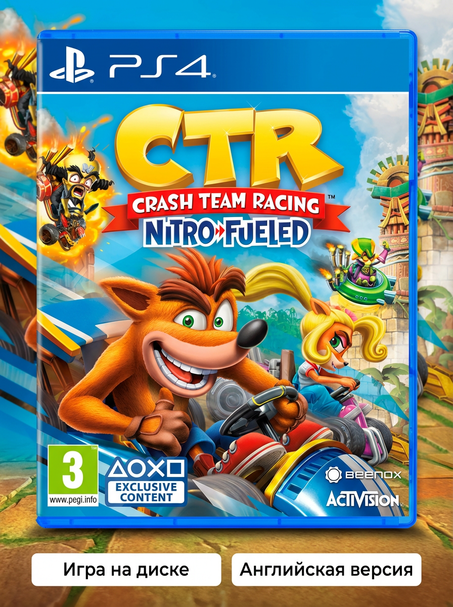 Игра Crash Team Racing Nitro-Fueled (PlayStation 4, Английская версия)