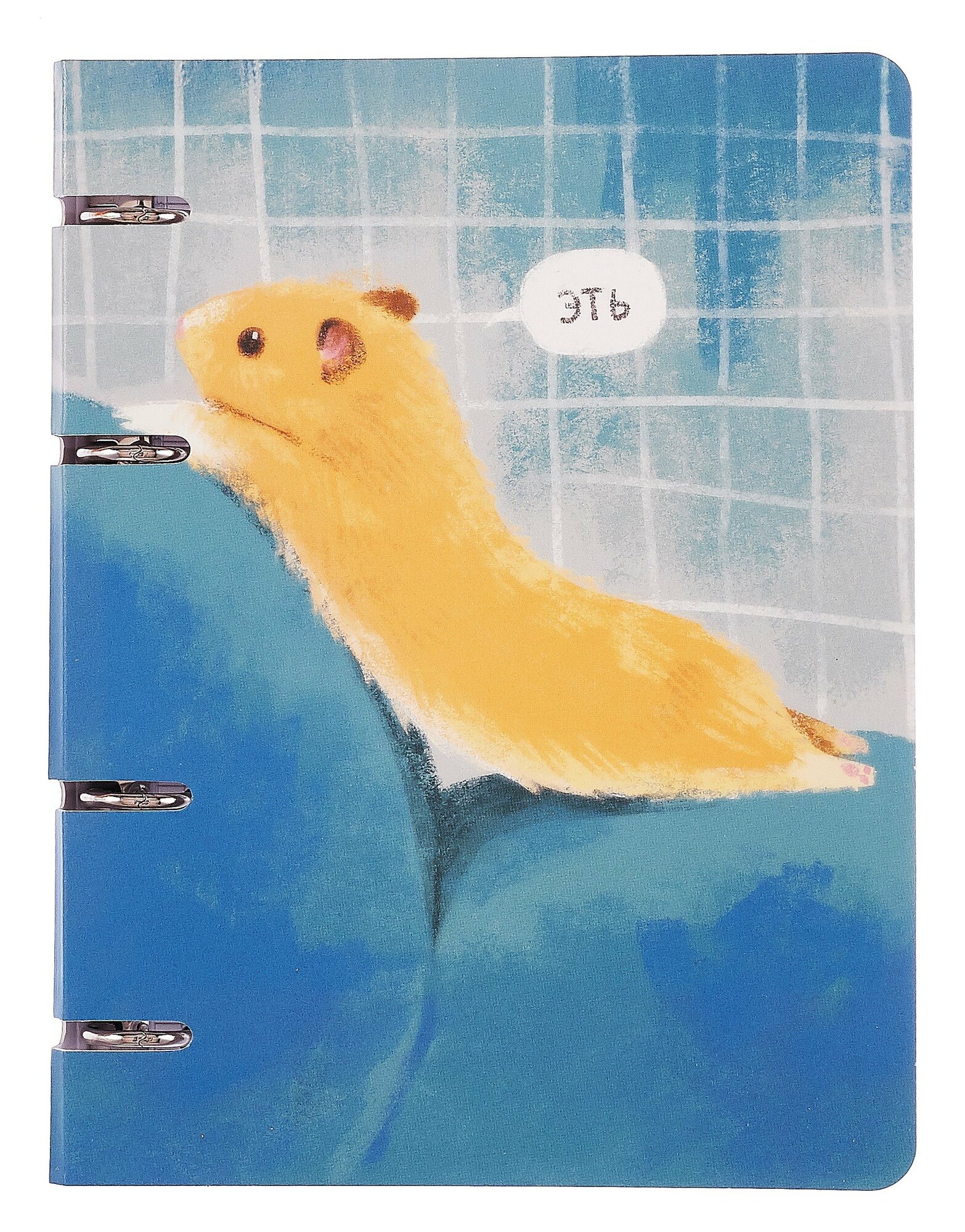 Тетрадь на кольцах «Hamster» 100 листов в клетку, сменный блок - Listoff