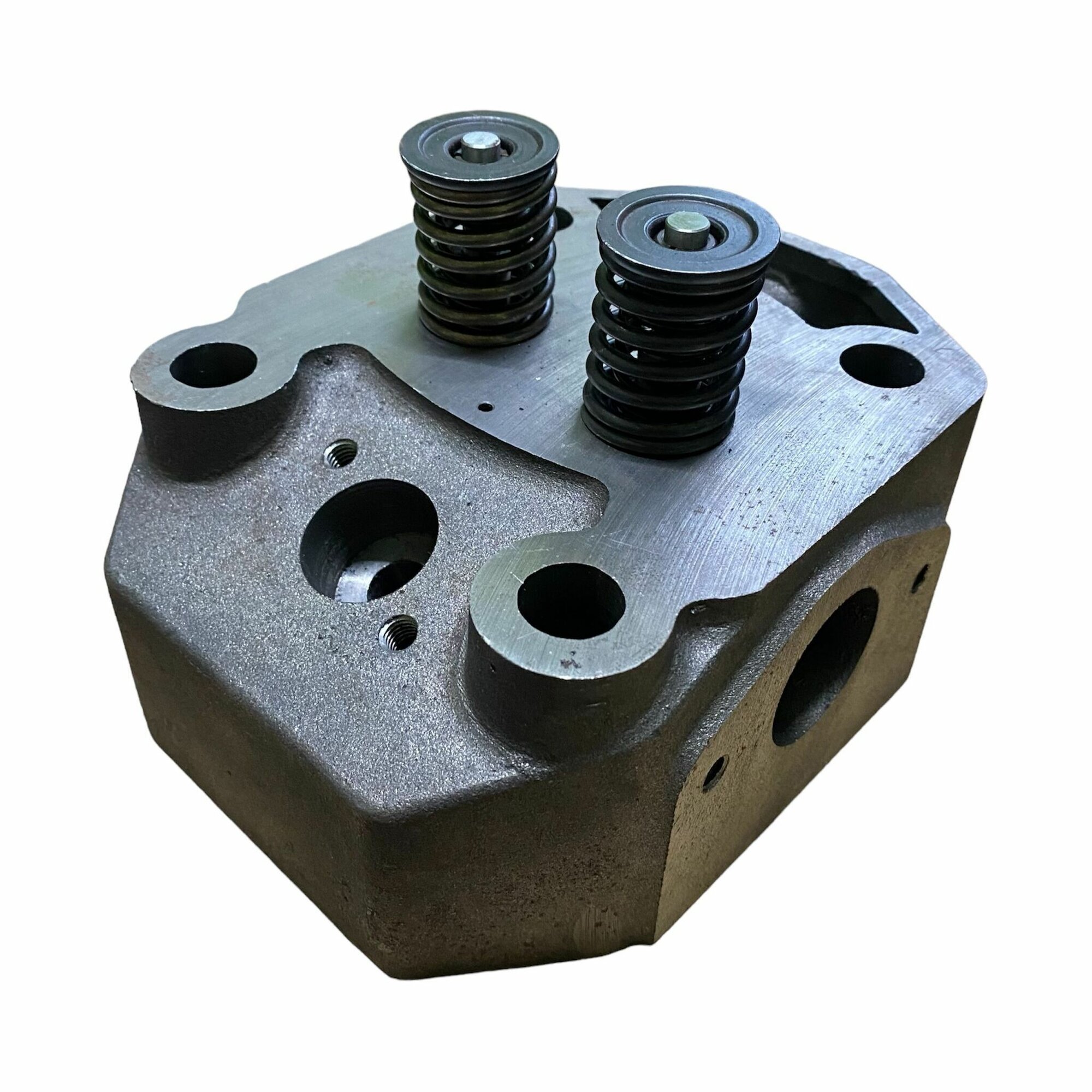 Головка блока цилиндра в сборе с клапанами форкамера R195 15 л. с. на дизельный двигатель на тяжелый мотоблок