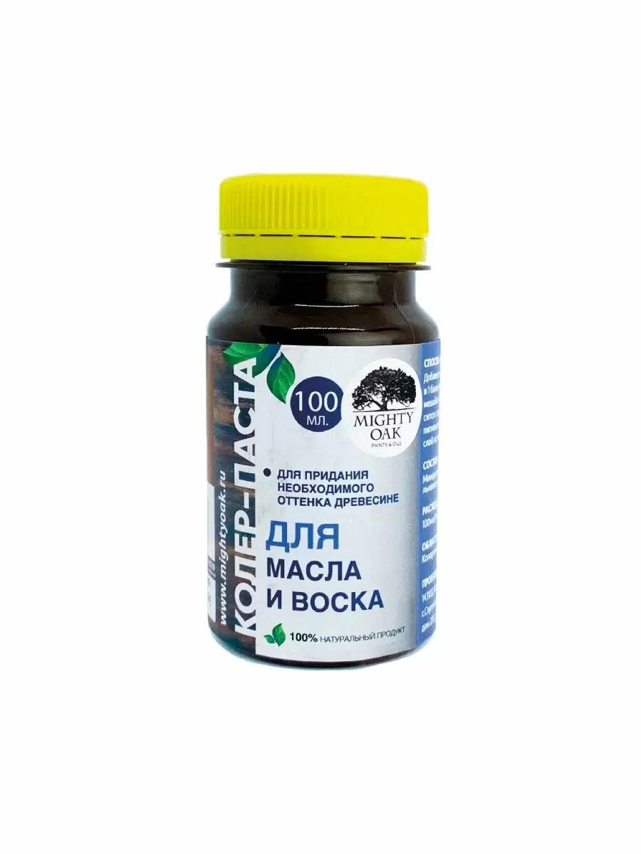 Колер-паста MIGHTY OAK, цвет махагон, 100 мл