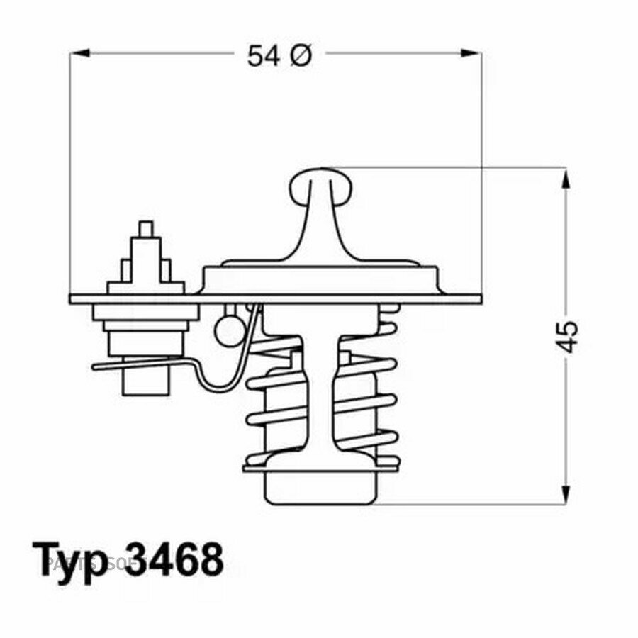 [E2858853440A9] Термостат от официального дистрибьютора, WAHLER, артикул 346888D