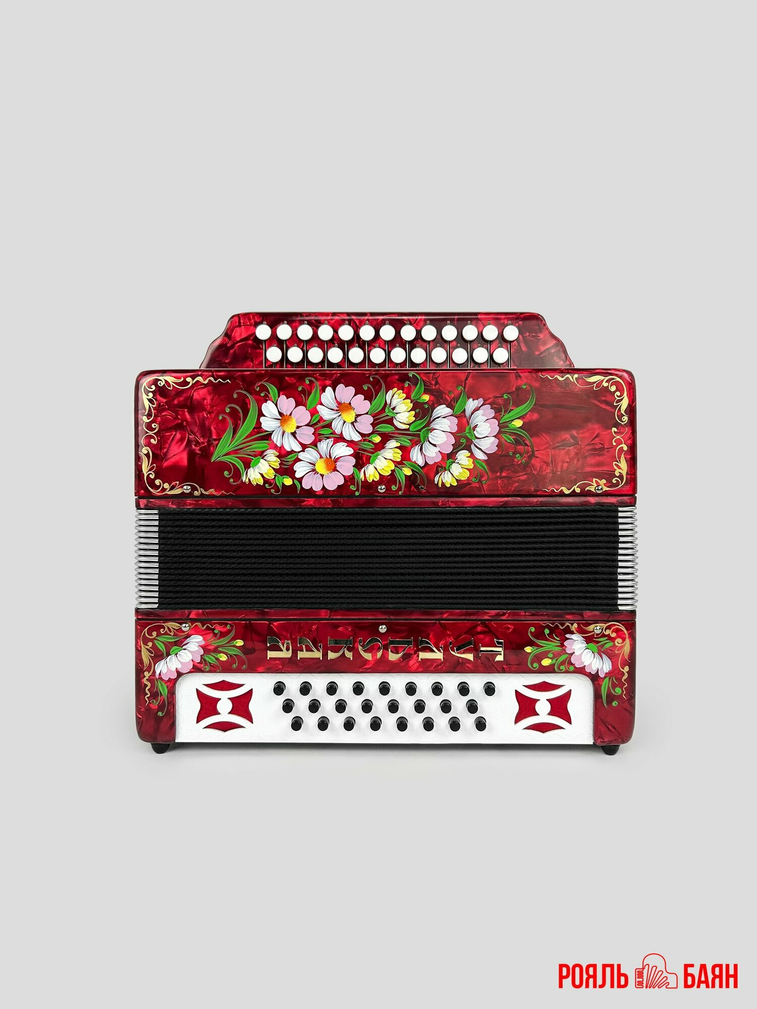 Г-21 Гармонь Тульская-301М (Тональность: До) 25 клавиш в правой клавиатуре.