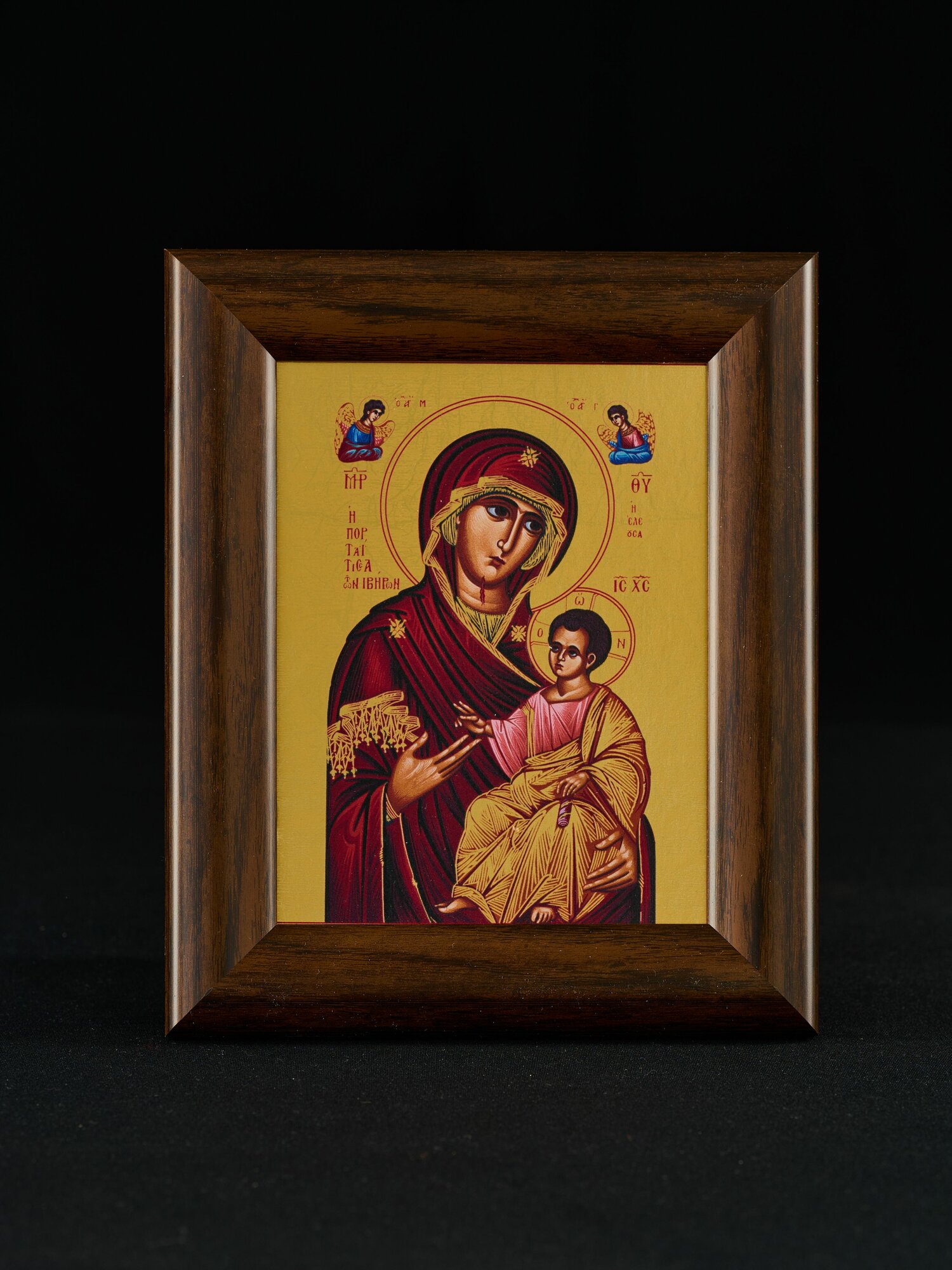 Икона Богородица Иверская Греческая в окладе
