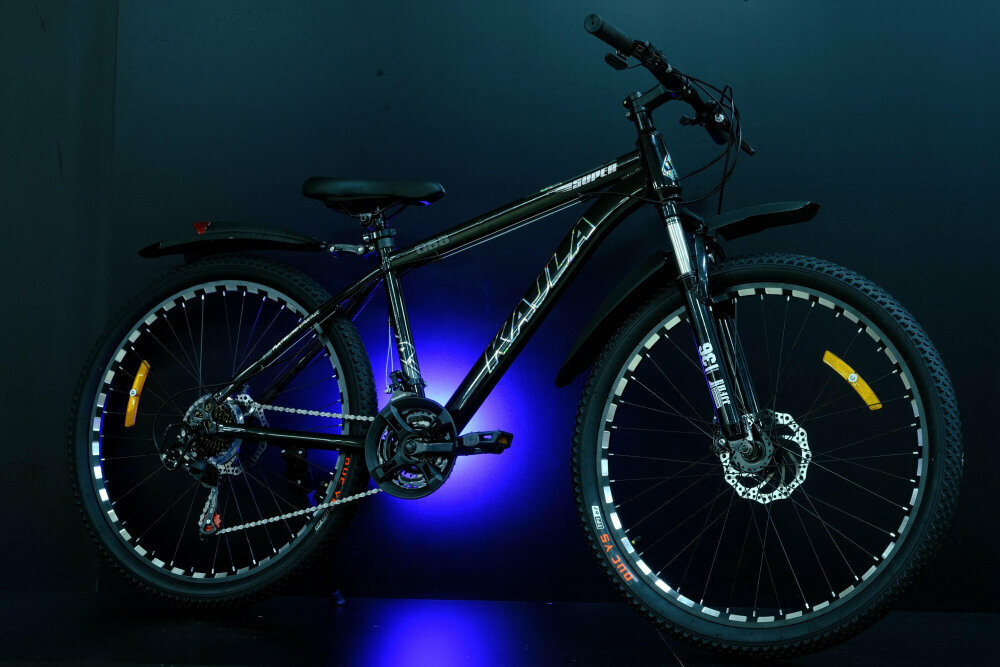 Велосипед горный Kajla MTB 68, 26 дюймов, для мужчин и женщин, рост 150–170см, черный