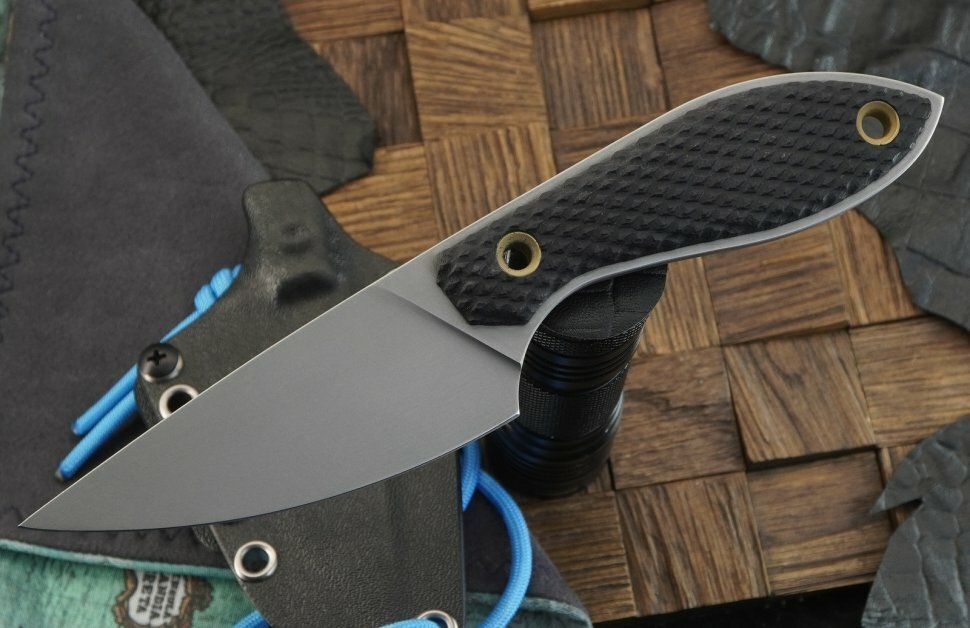 Нож Волчий Век Масичка, сталь 95Х18WA, рукоять черная микарта