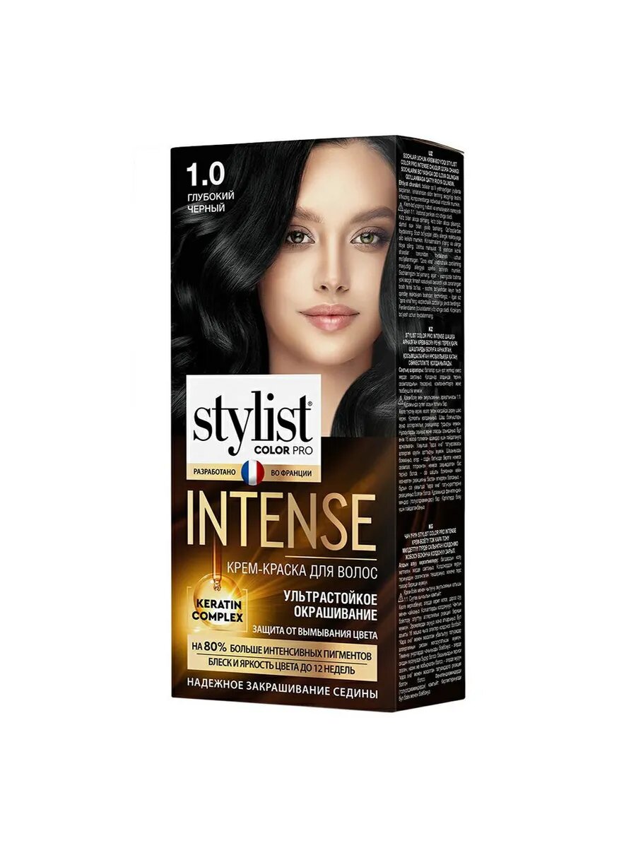 Крем-краска для волос Stylist Color Pro Intense 1.0 Глубокий