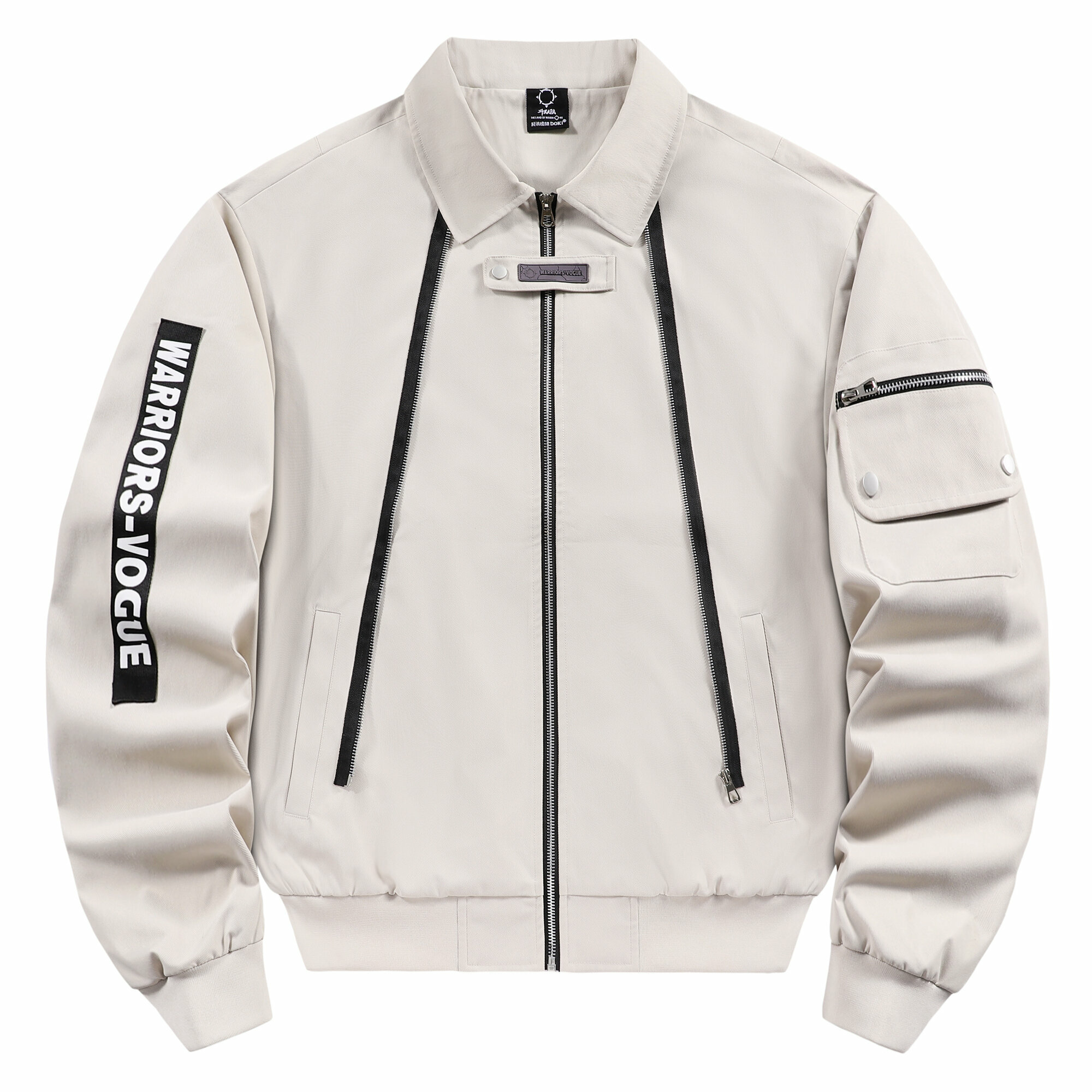 Пилотская куртка унисекс DOKI 5452508 тонкая с лацканами, стиль пилота L EU