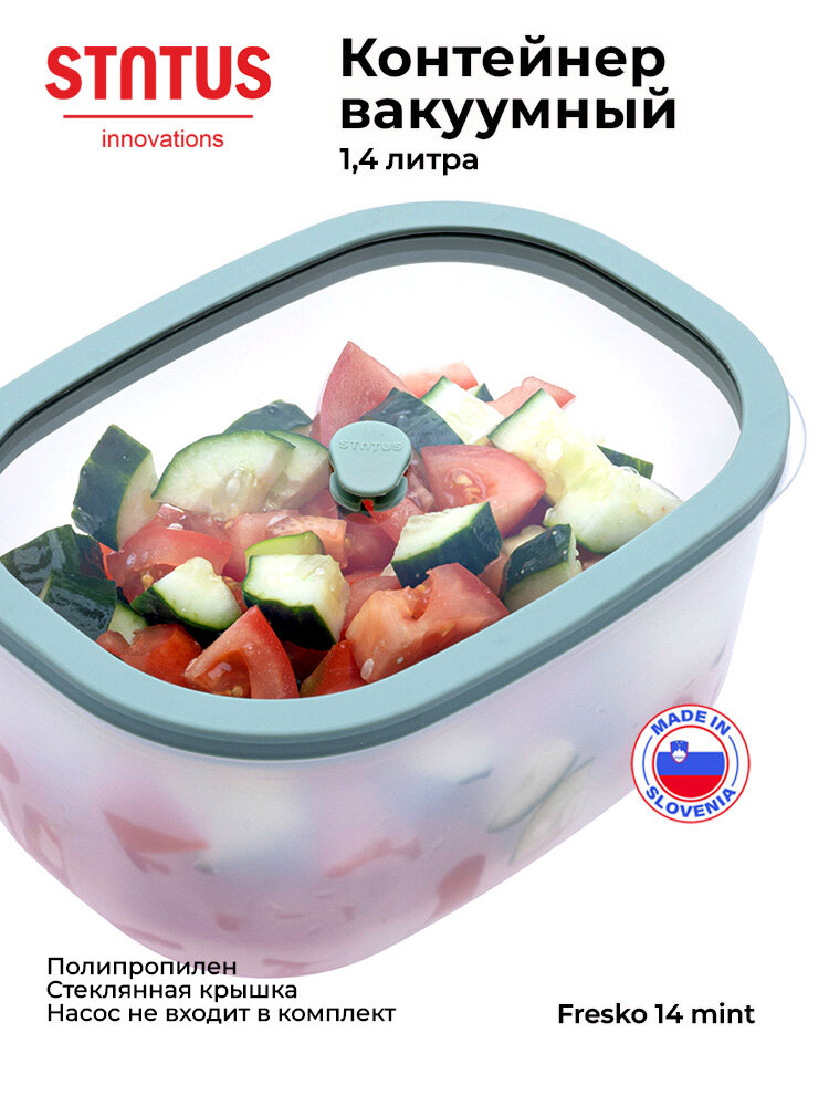 Контейнер вакуумный Status Fresko 14 mint