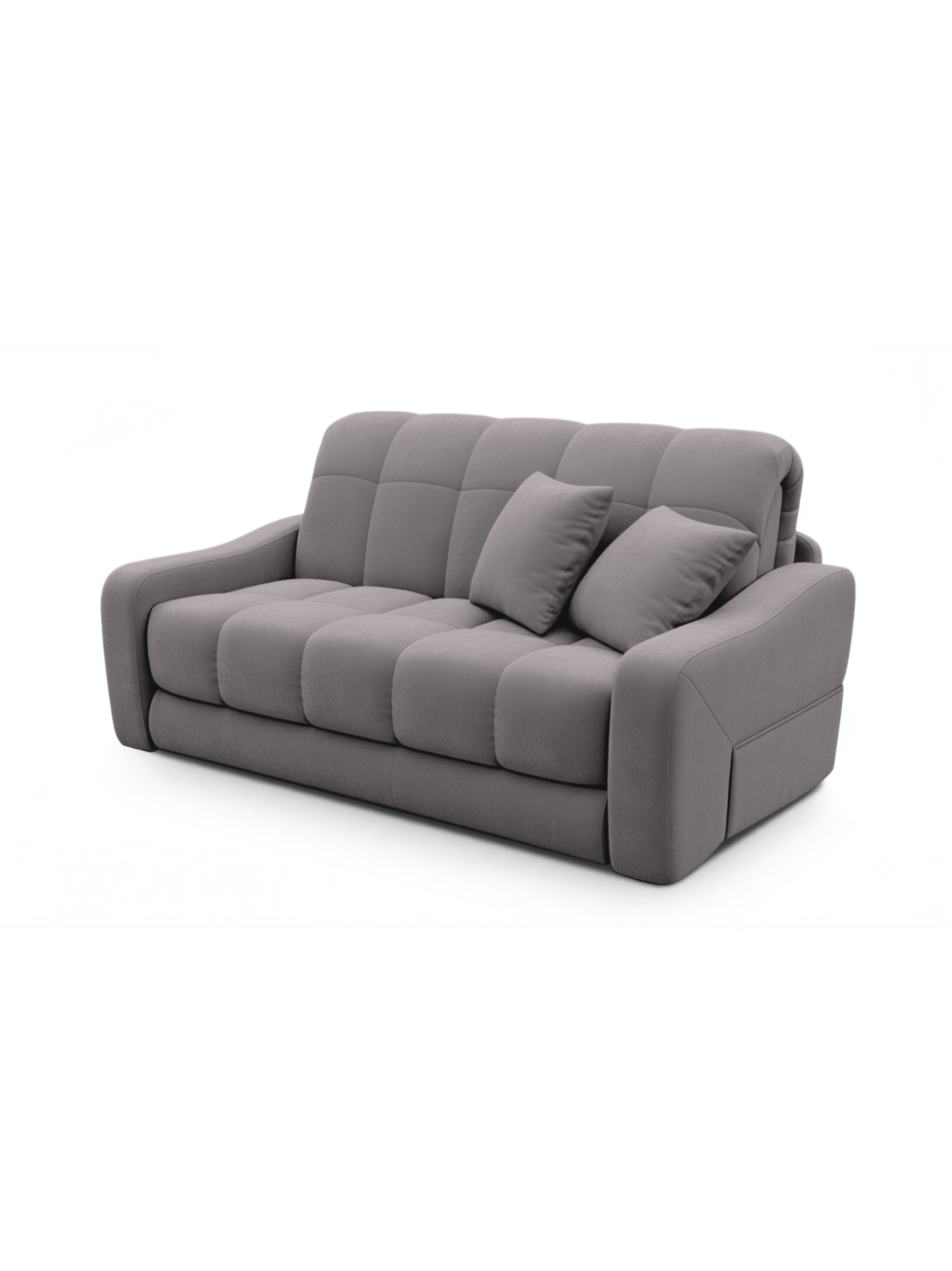 Диван Стелла Лайт Velutto 19 NEW 189x105x88 см, серый Велютто, аккордеон GOODFORM