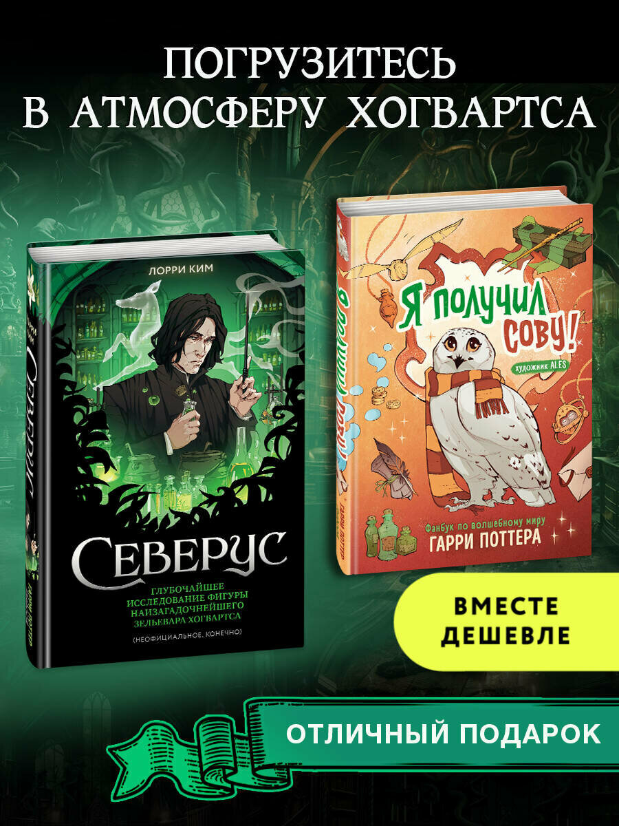 Комплект из 2 книг. Гарри Поттер фанбук. Северус + Я получил сову! (ИК)