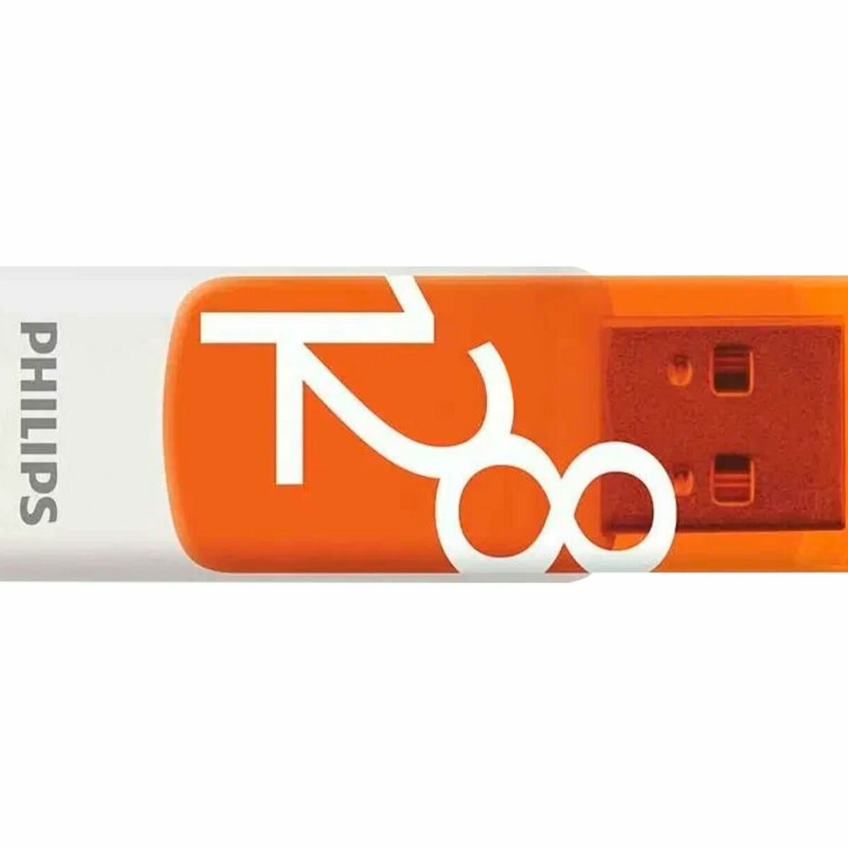 Флеш-память USB 128Gb Philips VIVID, разъем USB 2.0, желтый (FM12FD05B/97)