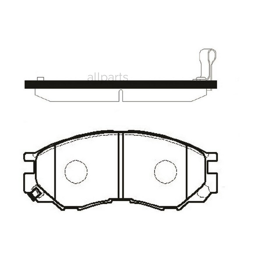 CTR GK0620 колодки тормозные передние!\ Mitsubishi L200/L300/Space Gear 2.0i-2.5D/TD &16V 94>