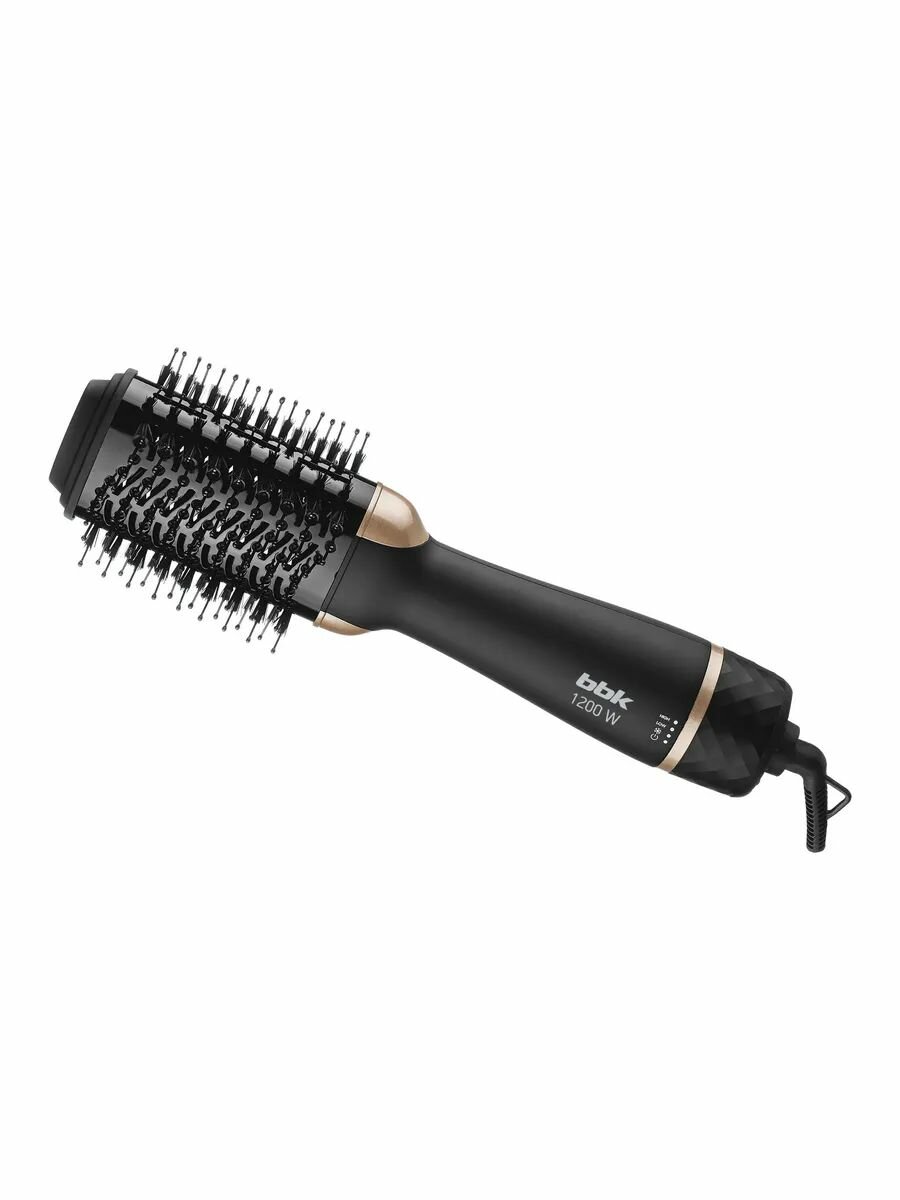 Фен-щетка для волос BBK BHC3500 черный/шампань