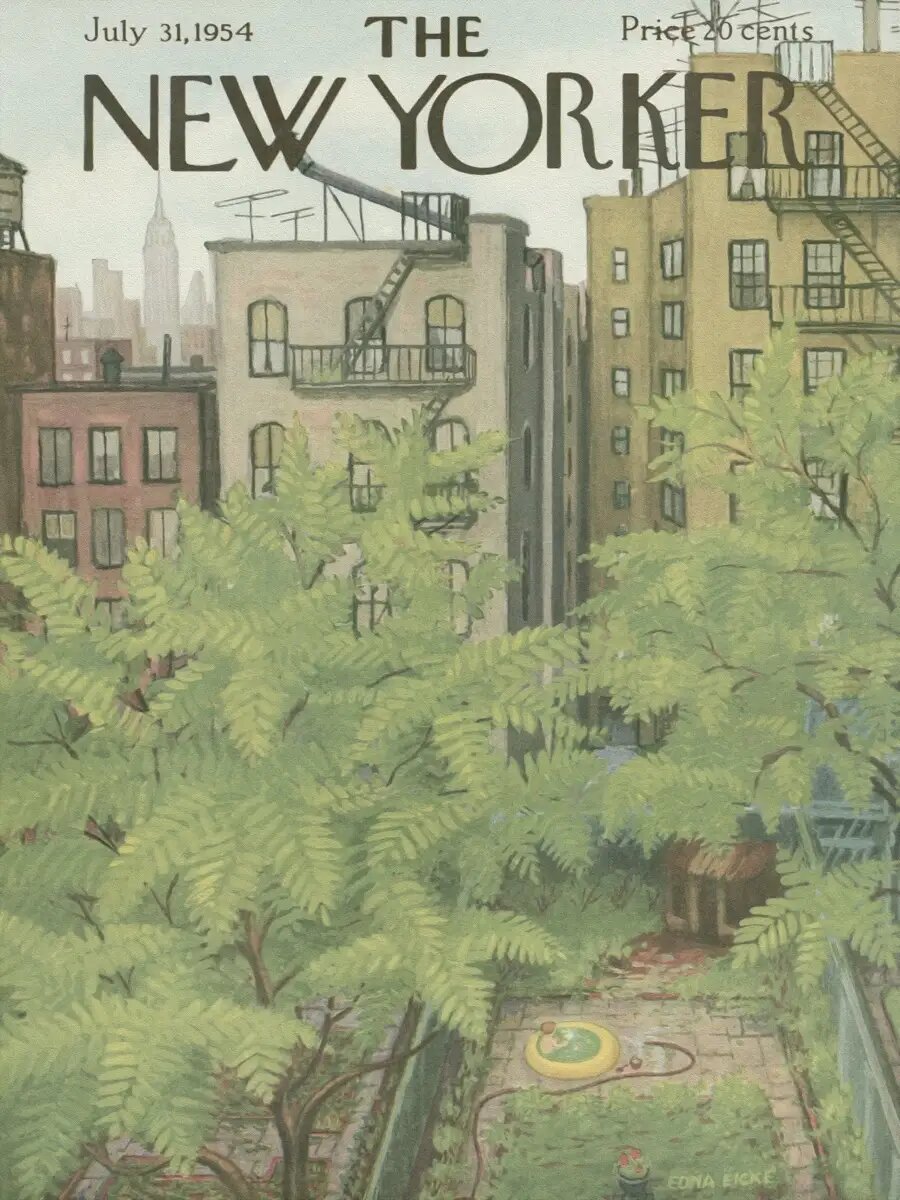 Постер New Yorker Нью Йоркер июль, 40 x 50 см (с полями), бумага, без рамы — фото 1