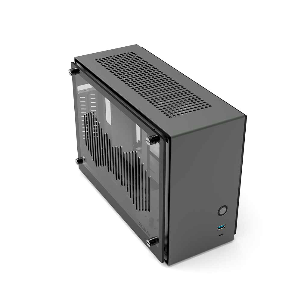 Корпус для ПК Zalman M2 mini (Gray), || mini-ITX, USB3.0x1, USB-Cx1, CPU height 60mm. VGA max 295mm, Acrylic, Aluminium case уц-2-1