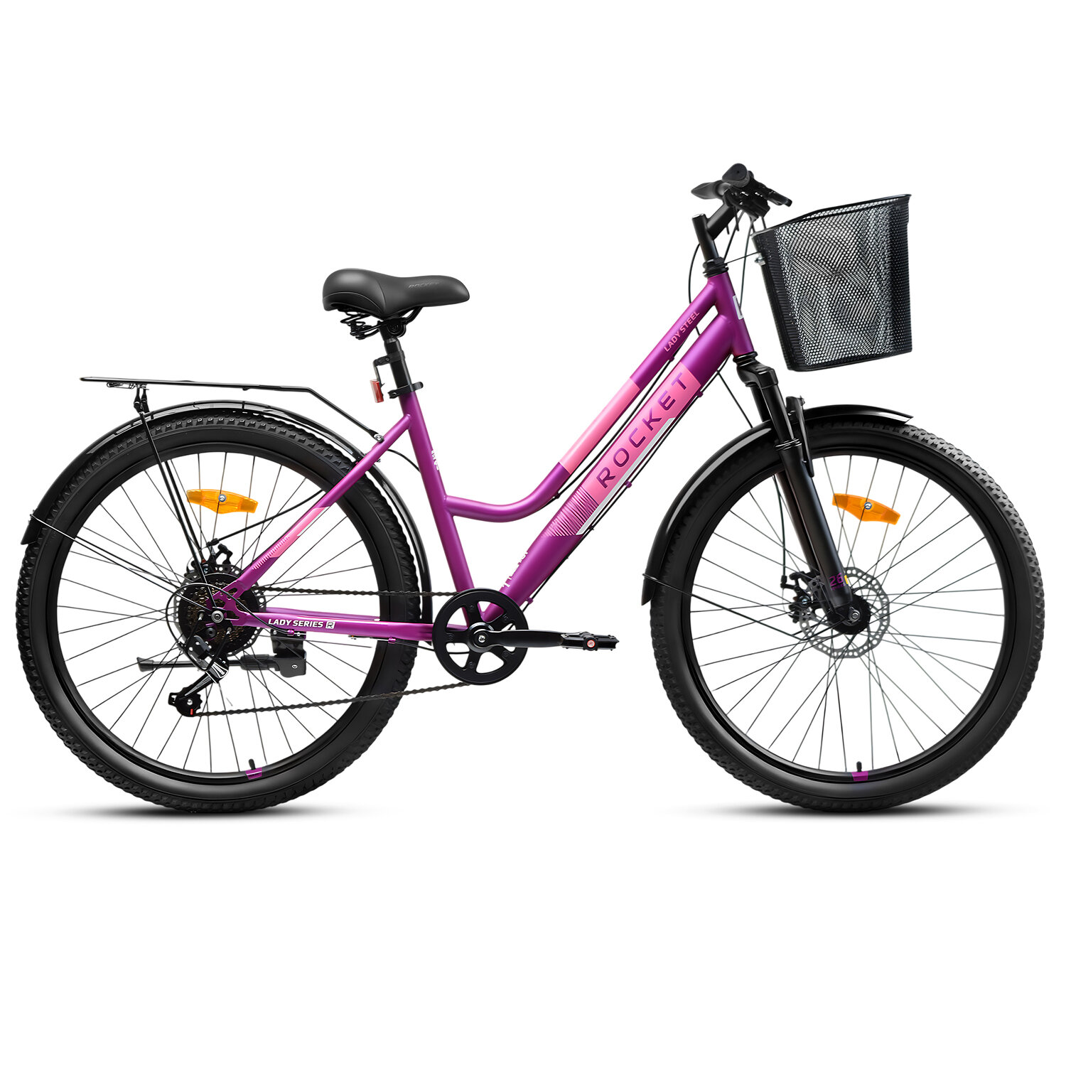 Велосипед 26" Rocket lady Steel 26, цвет лиловый, размер 17", рост 155 – 170 см.