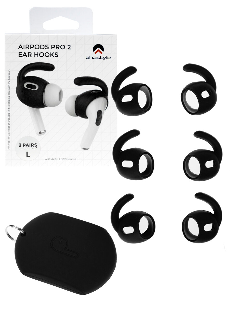 Комплект амбушюр с крючками и чехлом Apple AirPods Pro 2(L)