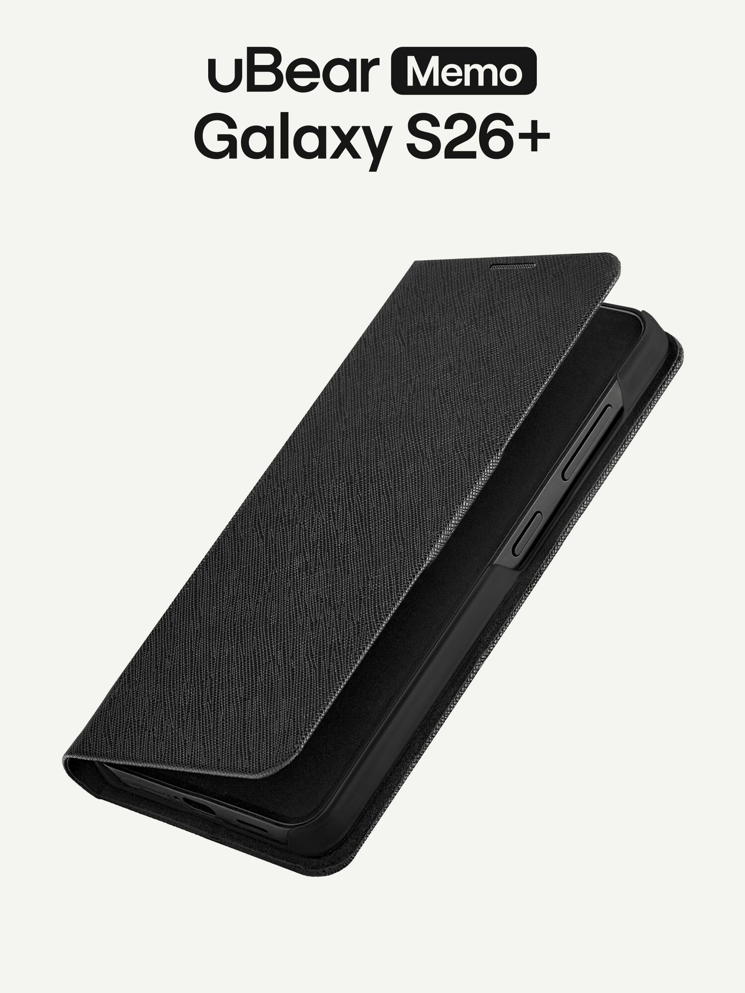 Чехол защитный uBear Memo Case для Samsung Galaxy S26+, искусственная кожа