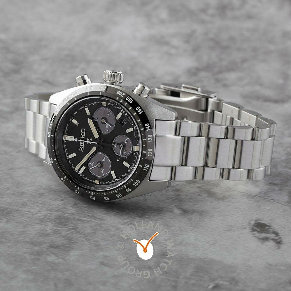 Наручные часы SEIKO, серебряный, черный — фото 1