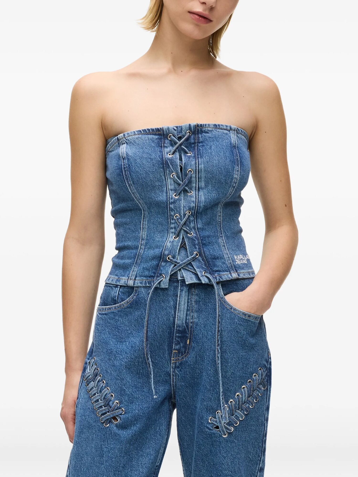 Топ KARL LAGERFELD JEANS, размер 40, blue — фото 1