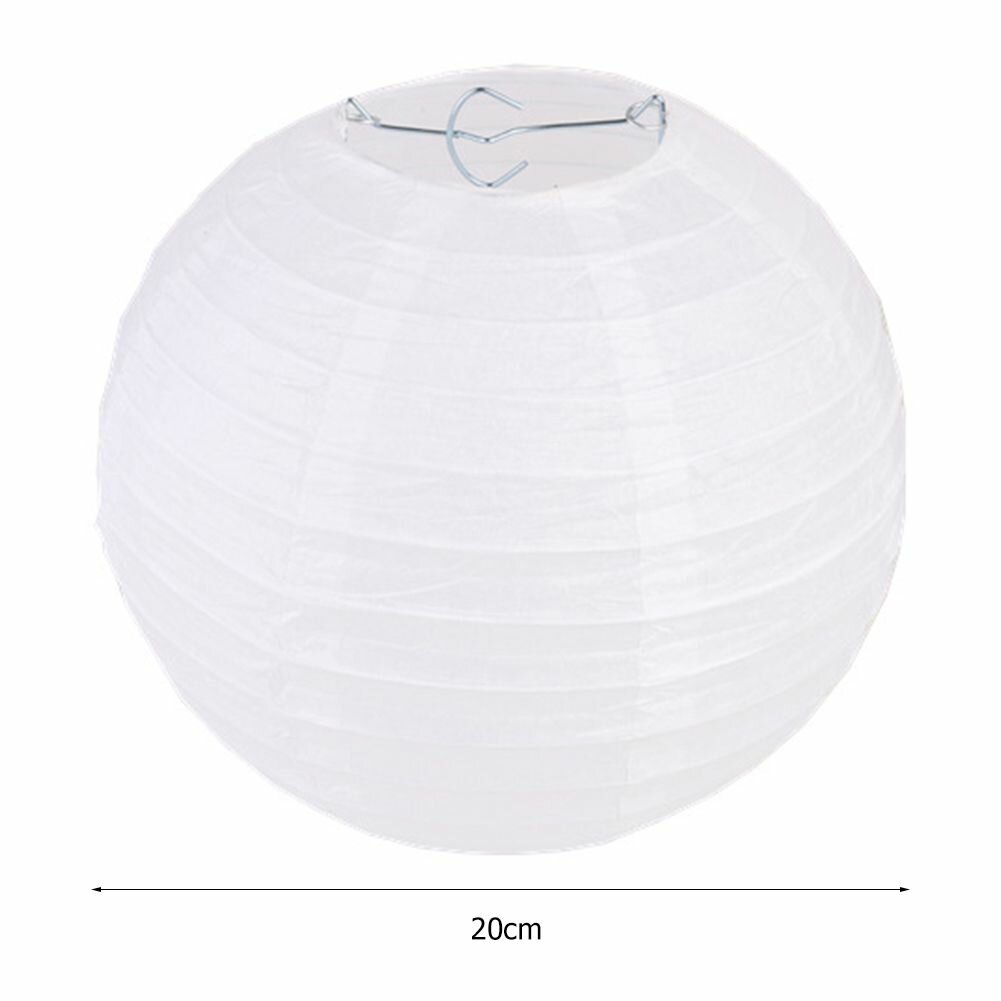 Светильник белый круглый 20 см, для вечеринки или свадьбы