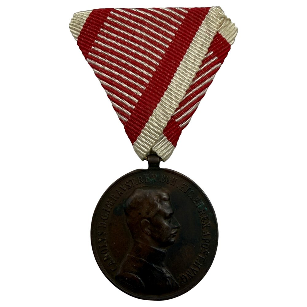 Австро-Венгрия, бронзовая медаль "Карл I. За отвагу" 1917-1918 гг. (лот №2)