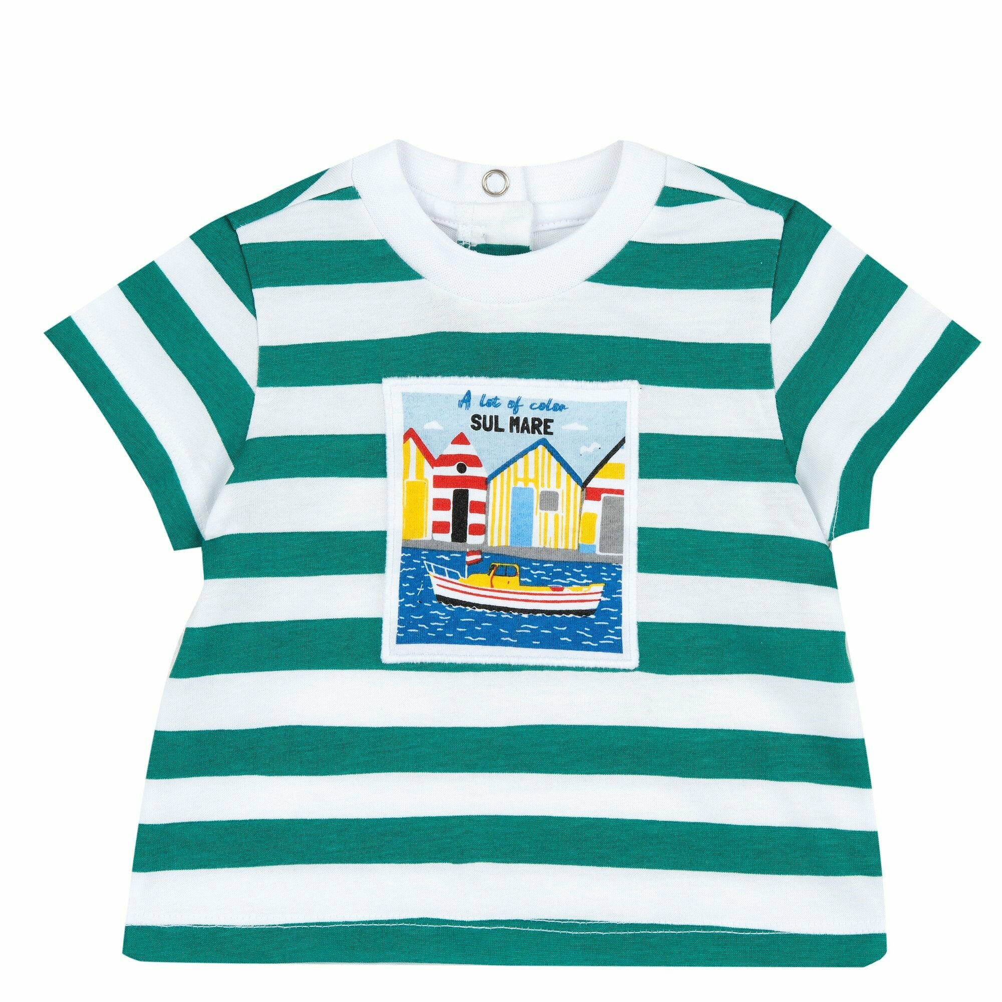 Футболка Chicco, размер 080, разноцветный