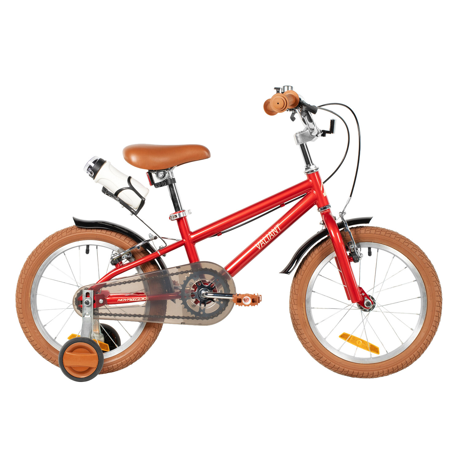 Детский велосипед Novatrack Valiant 18 (2026), цвет Красный, на рост 110-130 см