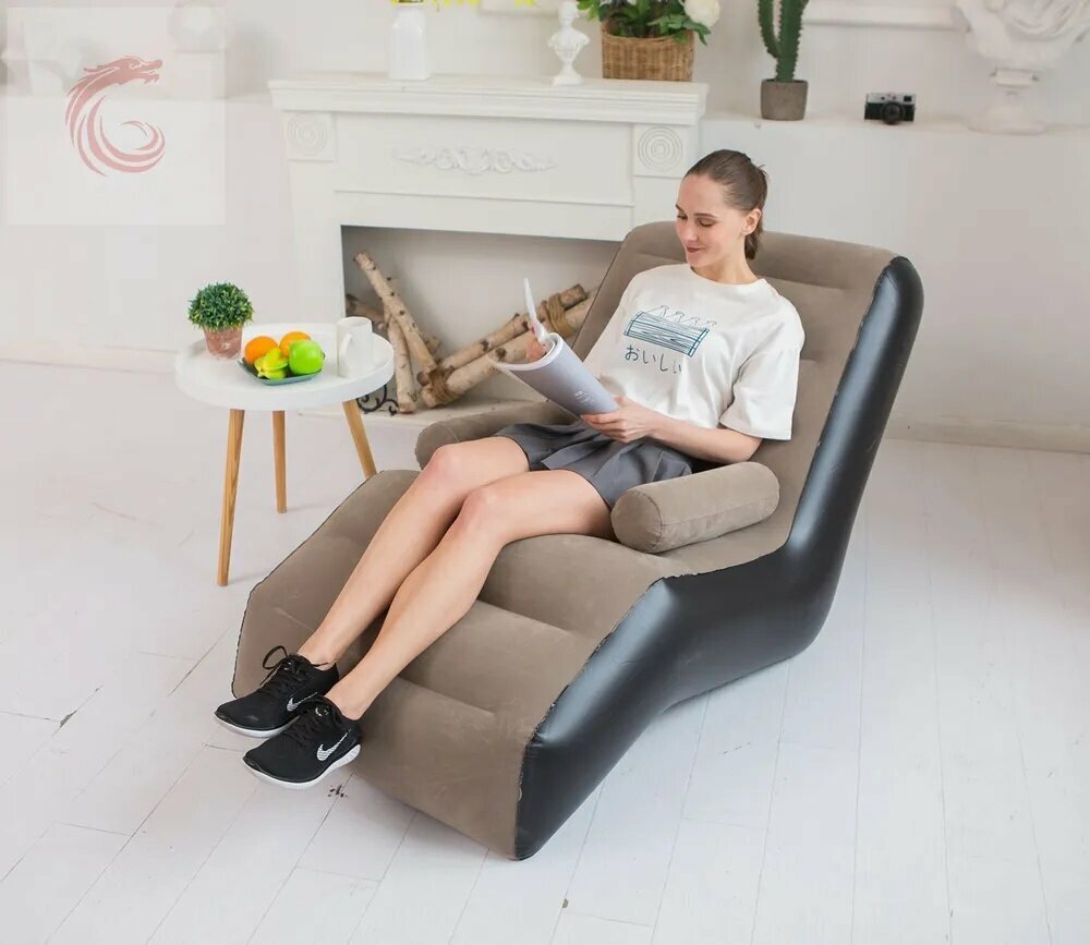 Бескаркасный диван Матрас, Бархат, Размер XXXXXL, коричневый
