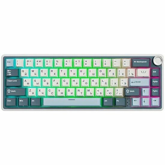 Клавиатура Royal Kludge R65, белый/синий (6935280827792)