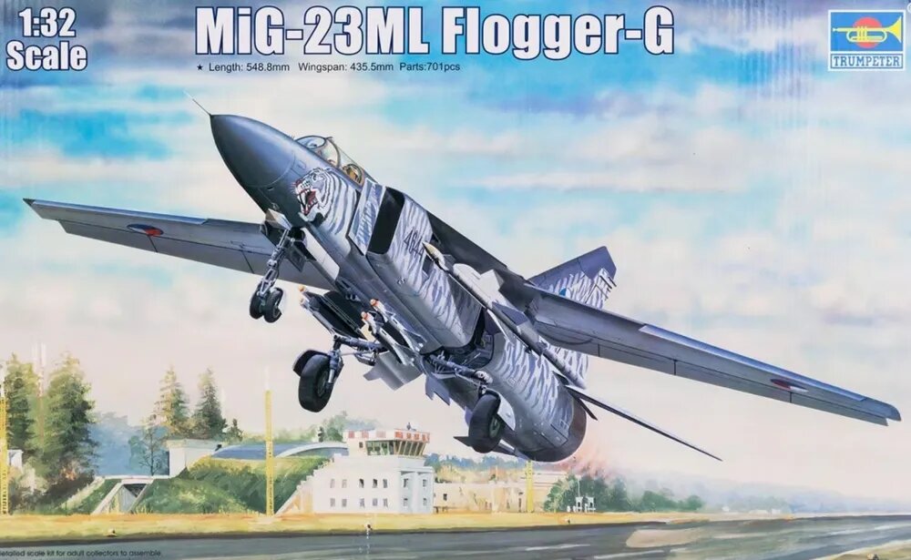 Trumpeter 03210 1/32 MiG-23ML Flogger G сборная модель самолета для моделистов