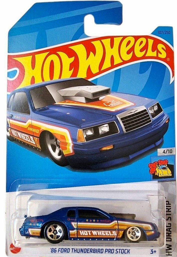Машинка базовая Hot Wheels '86 Ford Thunderbird PRO Stock синий