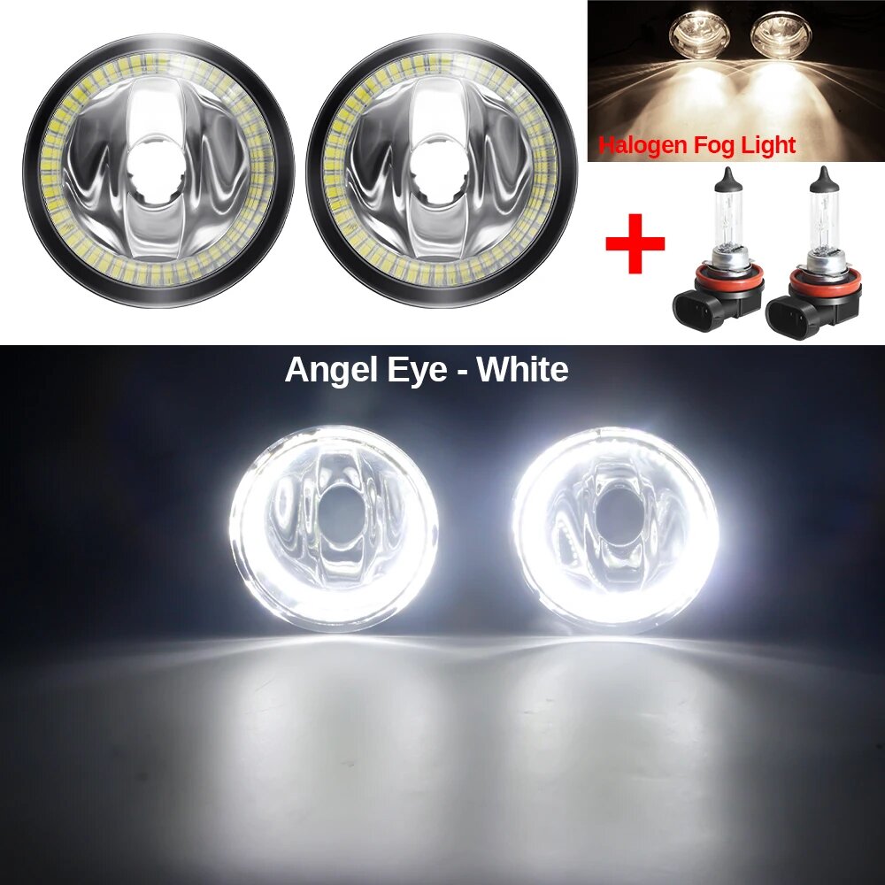 Противотумансветильник фары Angel Eye в сборе, противотуманные фары для Nissan Warm White and White