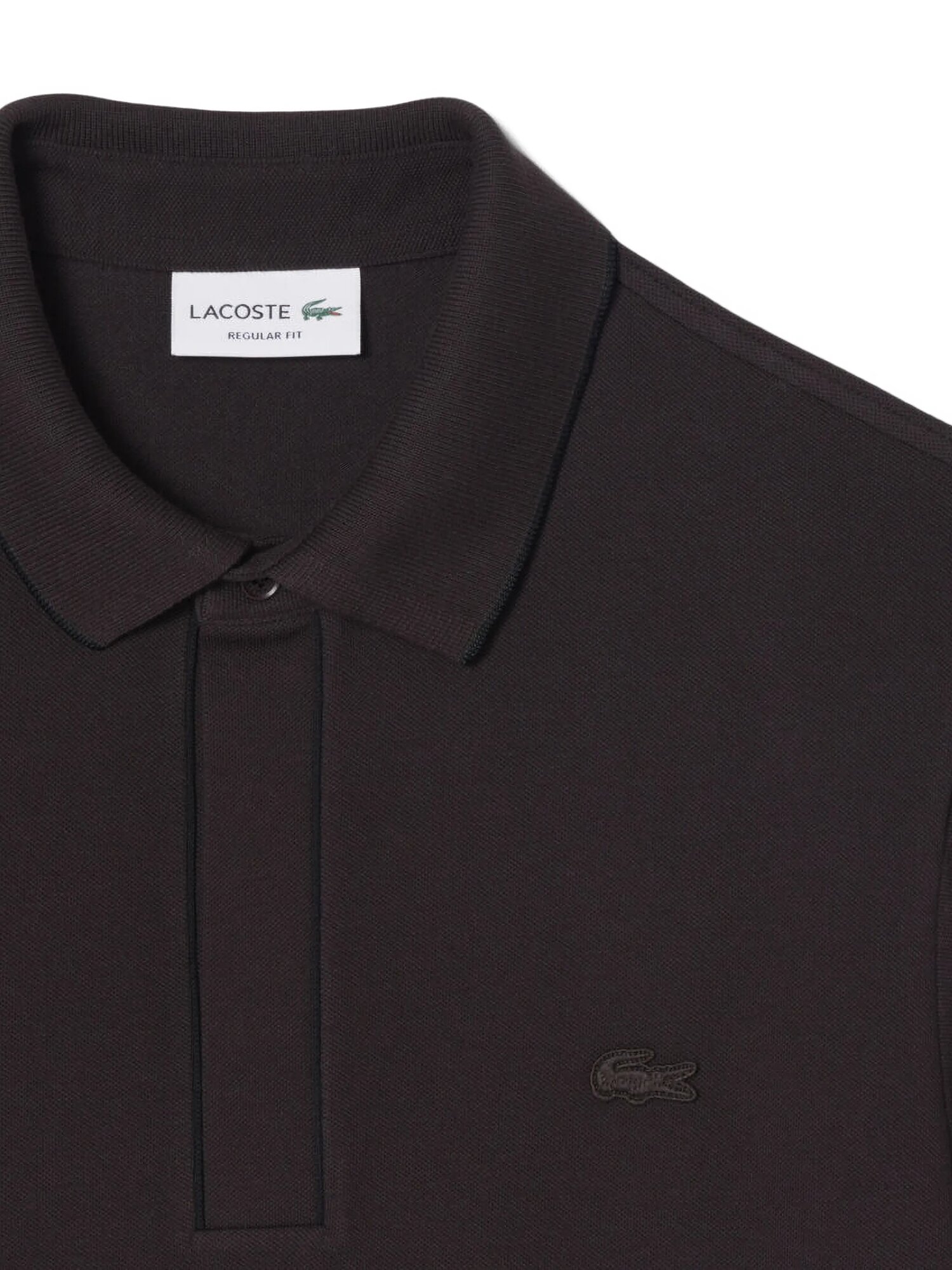 Рубашка LACOSTE Paris, размер 2XL, коричневый — фото 1
