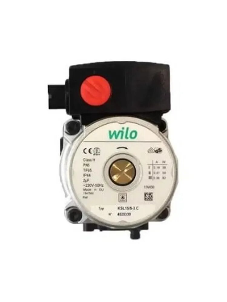 Насос WILO KSL 15/5-3 82W для газового котла, циркуляционный, нержавеющая сталь
