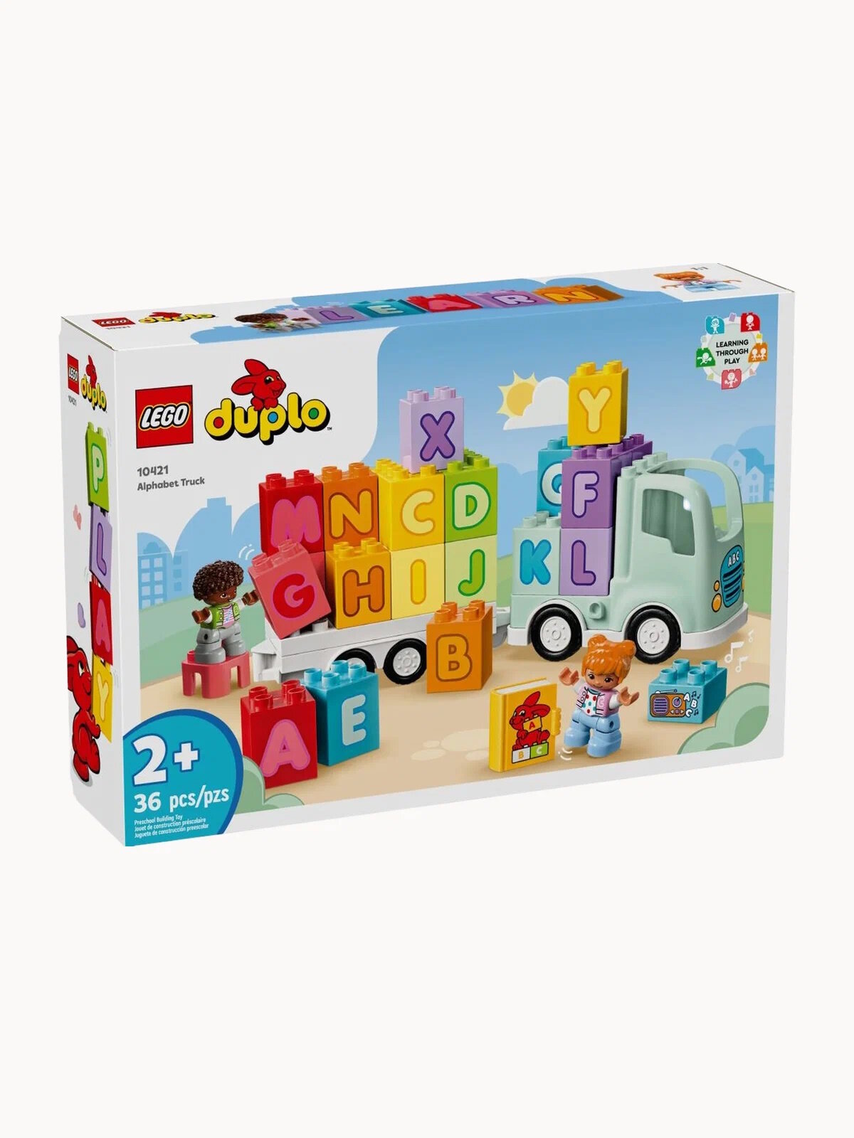 Конструктор детский LEGO Duplo Грузовик с буквами, 36 деталей, возраст 2+, 10421