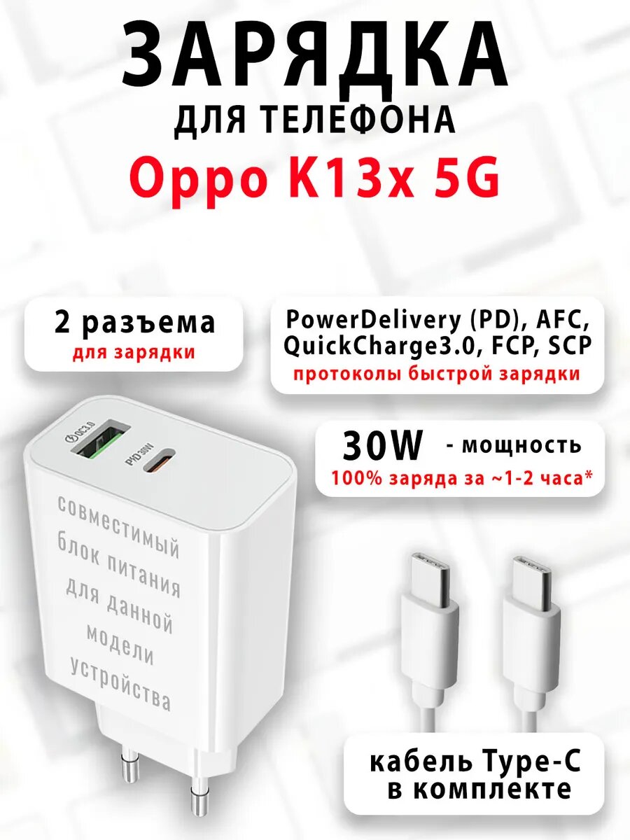 Зарядное устройство для телефона Oppo K13x 5G