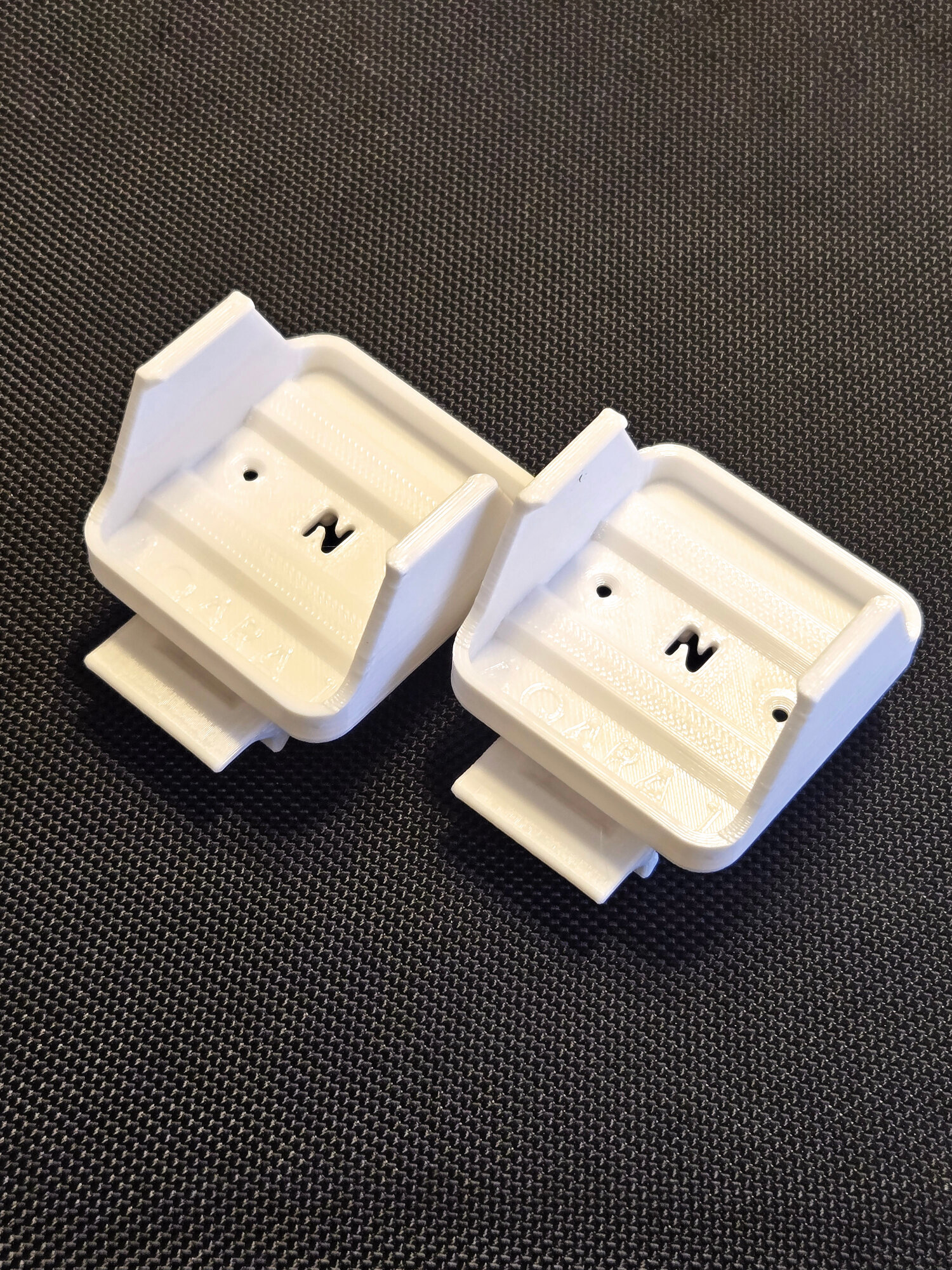 Набор 2 шт. Крепление для одноканального реле Aqara T1 (с нейтралью) на DIN-рейку SSM-U01, 3D печать, белое