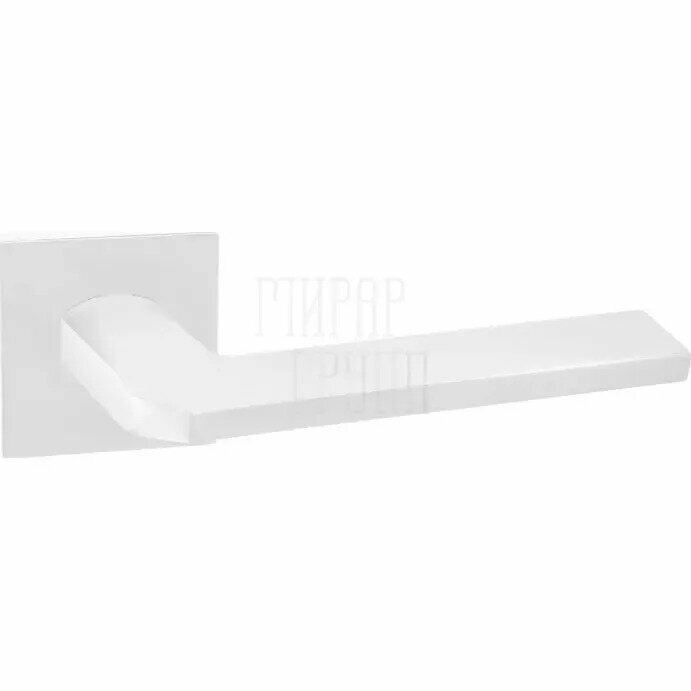 Дверные ручки Renz (Ренц) "Кераско" INDH 97-03 на круглой розетке супер белый