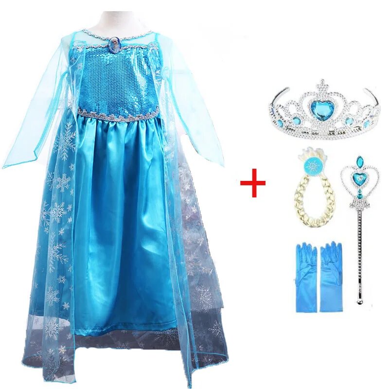 Платье Эльза для девочки 10T, elsa set 9