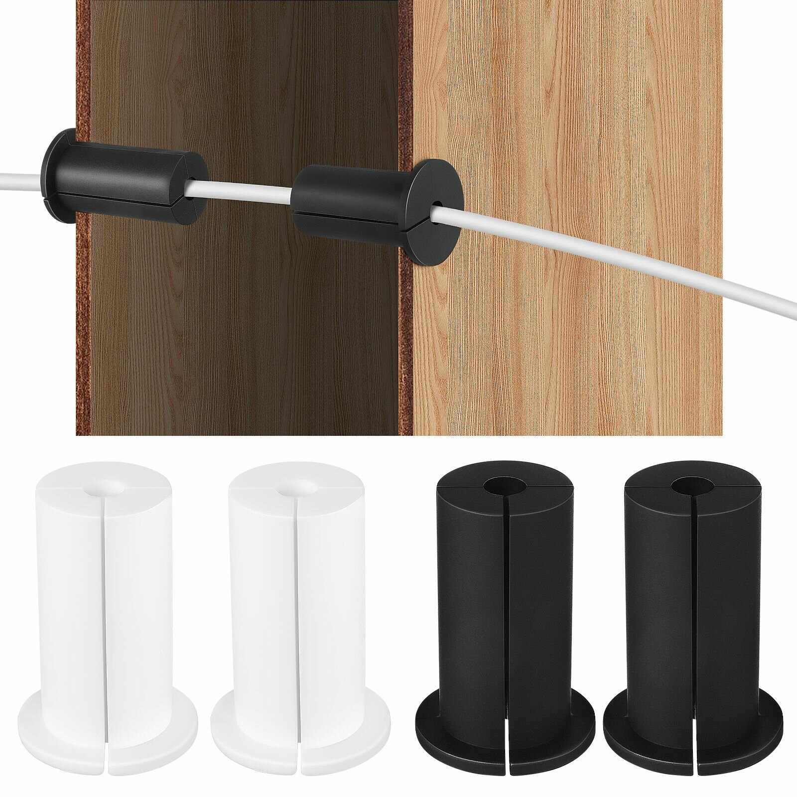 Силиконовые Громметы Для Кабелей, Прокладка Через Стену, 4 Шт