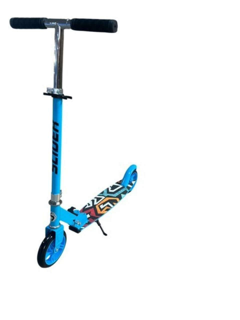 Самокат двухколесный Slider складной, колёса PU, размер: 76x34x67-87 см, цвет: синий