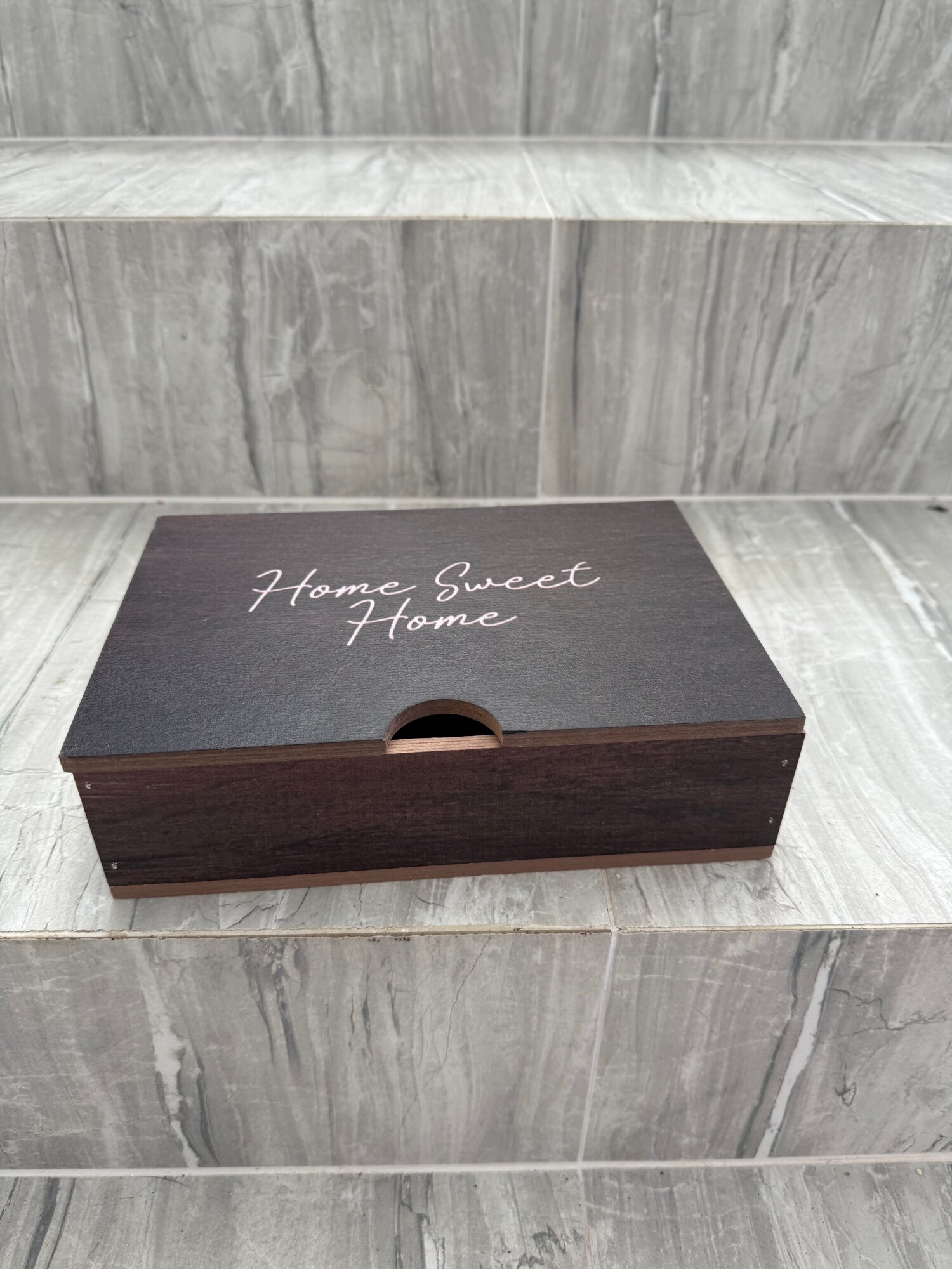 Шкатулка Пластмаркет "Шоколад", дерево, одно отделение, коричневая