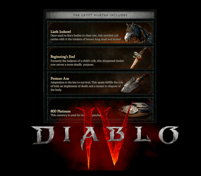 Diablo 4 - Crypt Hunter Pack DLC XBOX One / Xbox Series X|S Ключ