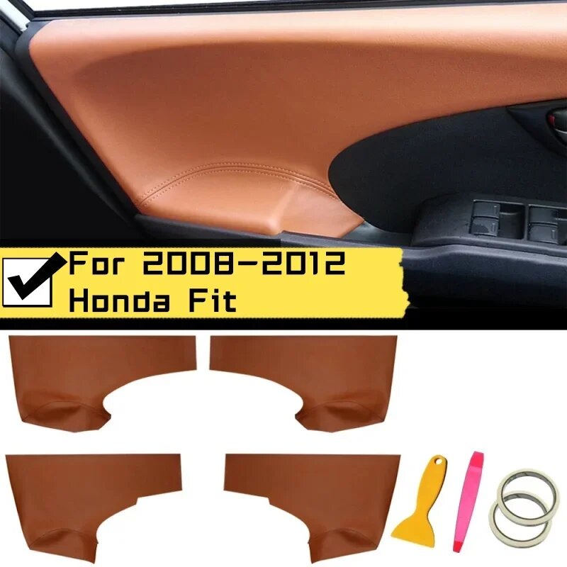 4-дверный автомобильный черный кожаный подлокотник из микрофибры, внутренний чехол Black red line