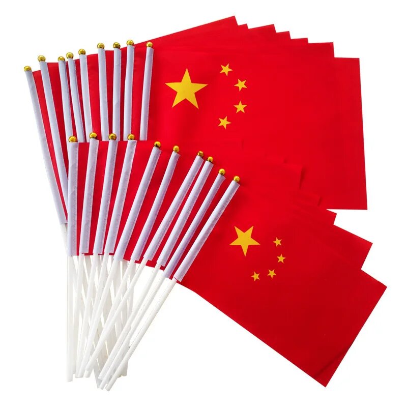Флаг Китая TIKI FLAG CHINA полиэстер 14x21 см 10pcs