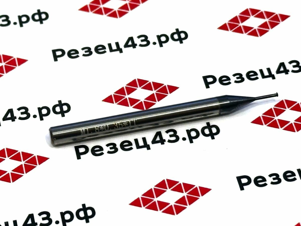 Концевая твердосплавная резьбовая фреза однорядная М1,8х0,35 (P, M, K)